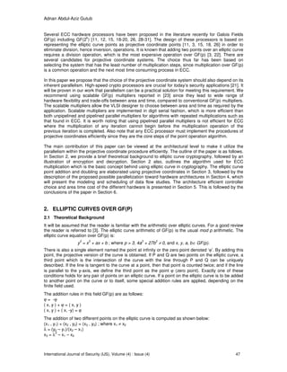 Preference of Efficient Architectures for GF(p) Elliptic Curve Crypto Operations using Multiple ...