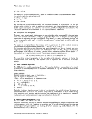 Preference of Efficient Architectures for GF(p) Elliptic Curve Crypto ...