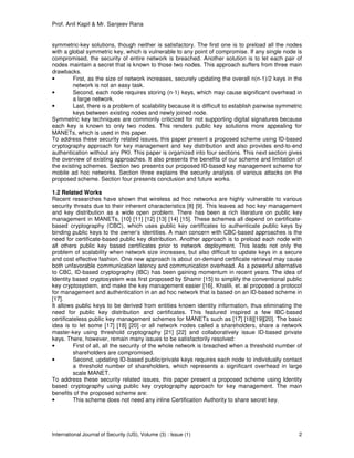 Identity-Based Key Management in MANETs Using Public Key Cryptography | PDF