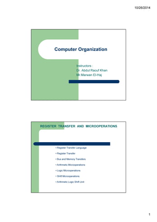 Lect2 organization 2 | PDF