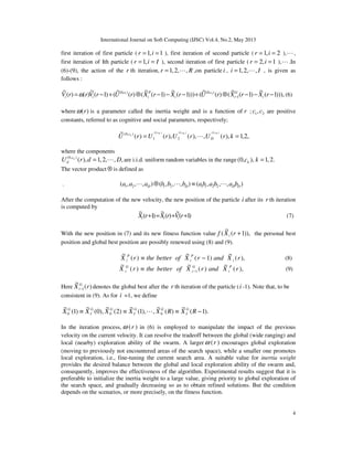 MARKOV CHAIN AND ADAPTIVE PARAMETER SELECTION ON PARTICLE SWARM OPTIMIZER | PDF