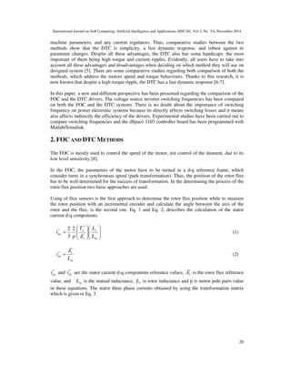 COMPARING OF SWITCHING FREQUENCY ON VECTOR CONTROLLED ASYNCHRONOUS MOTOR | PDF