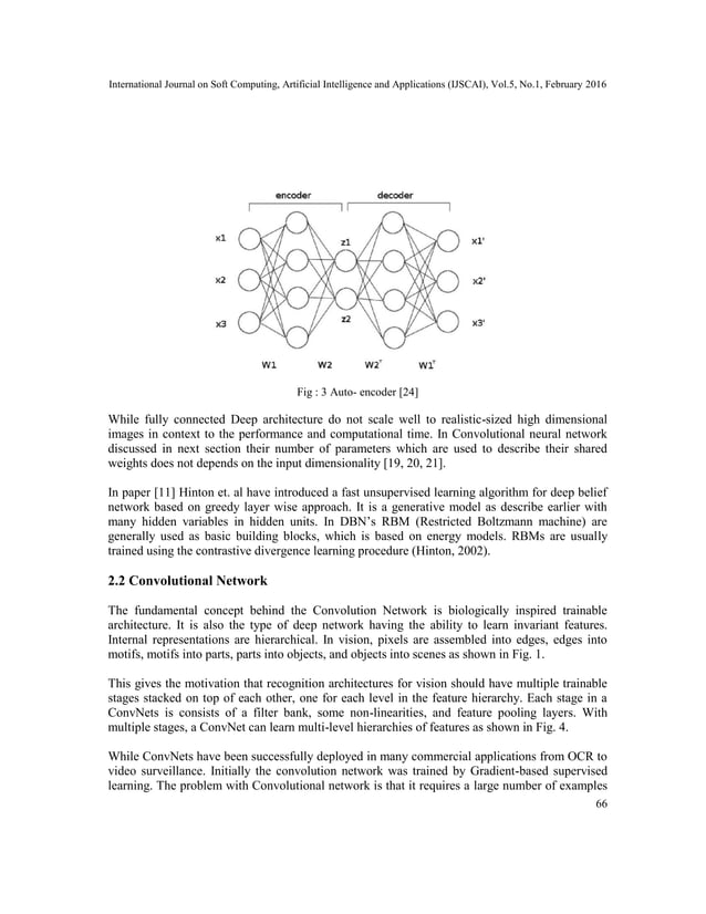 UNSUPERVISED LEARNING MODELS OF INVARIANT FEATURES IN IMAGES: RECENT DEVELOPMENTS IN MULTISTAGE ...