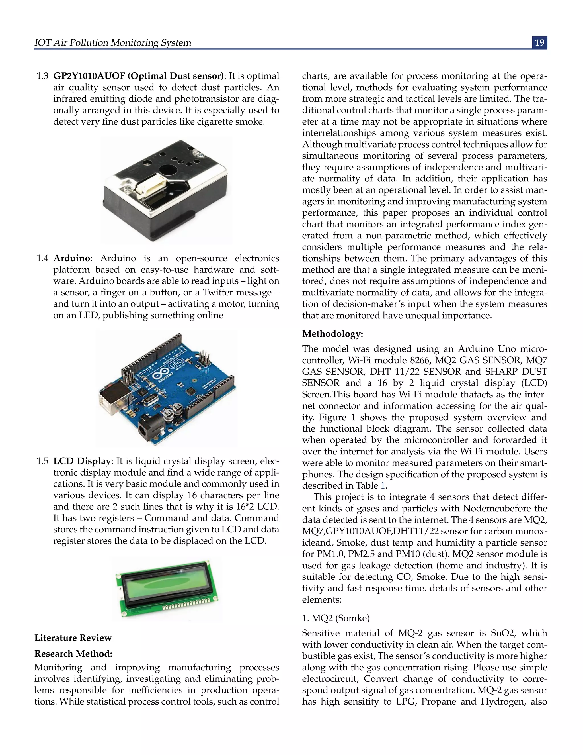 IOT Air Pollution Monitoring System (Live Location) | PDF