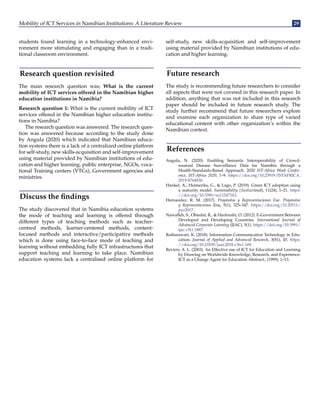 Mobility of ICT Services in Namibian Institutions: A Literature Review ...