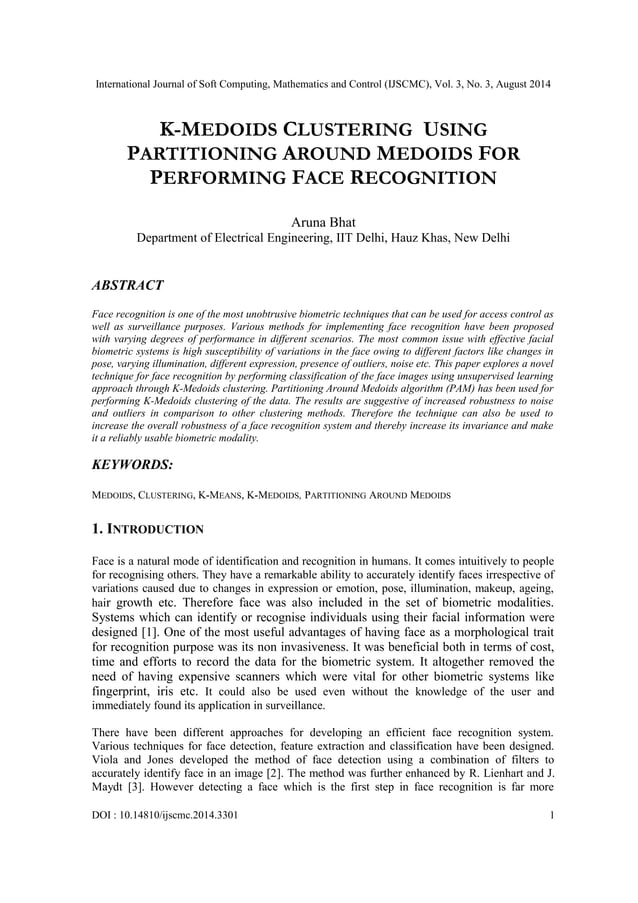 K-MEDOIDS CLUSTERING USING PARTITIONING AROUND MEDOIDS FOR PERFORMING ...