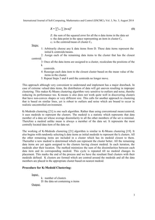 K-MEDOIDS CLUSTERING USING PARTITIONING AROUND MEDOIDS FOR PERFORMING FACE RECOGNITION | DOC
