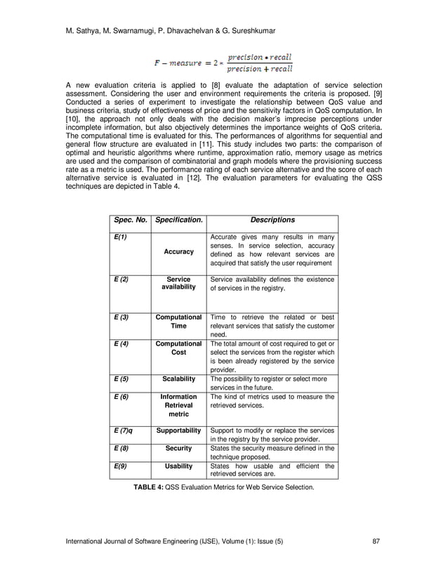 Evaluation of QoS based Web- Service Selection Techniques for Service Composition | PDF
