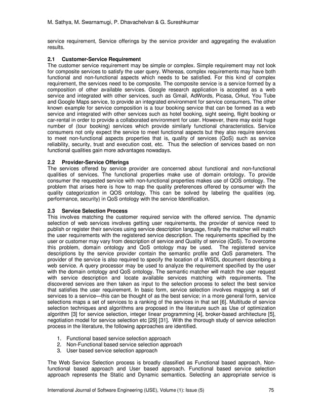 Evaluation of QoS based Web- Service Selection Techniques for Service Composition | PDF