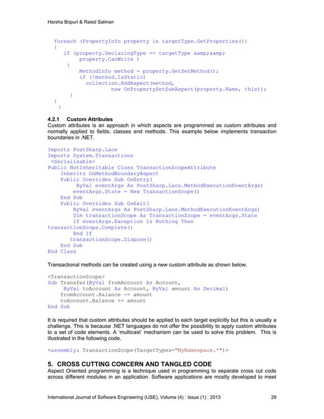 Aspect Oriented Programming Through C#.NET | Programming Languages ...