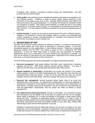 A Review of RUP (Rational Unified Process) | PDF