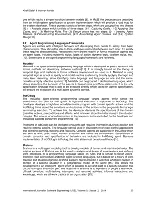 A Review of Agent-Oriented Development Methodologies and Programming Languages/Frameworks | PDF