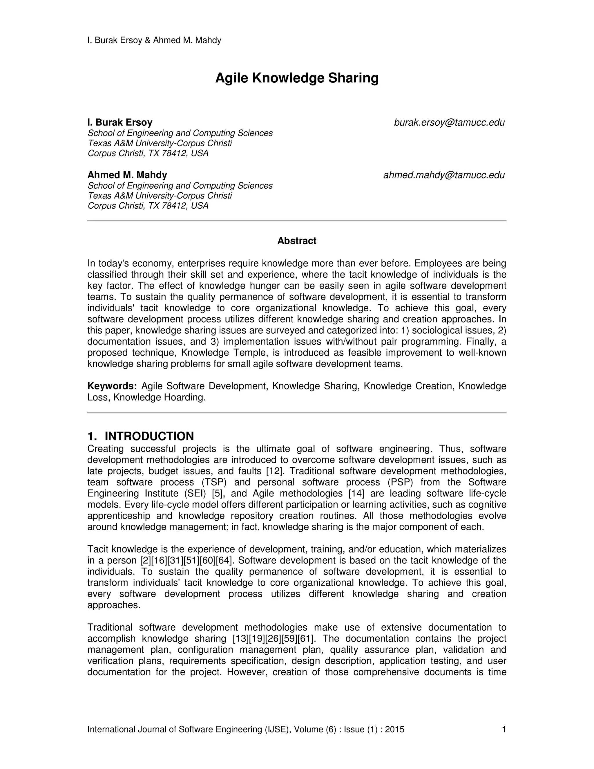 Agile Knowledge Sharing | PDF