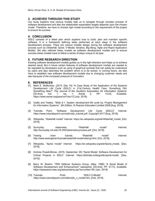 Empirical Study of Software Development Life Cycle and its Various ...