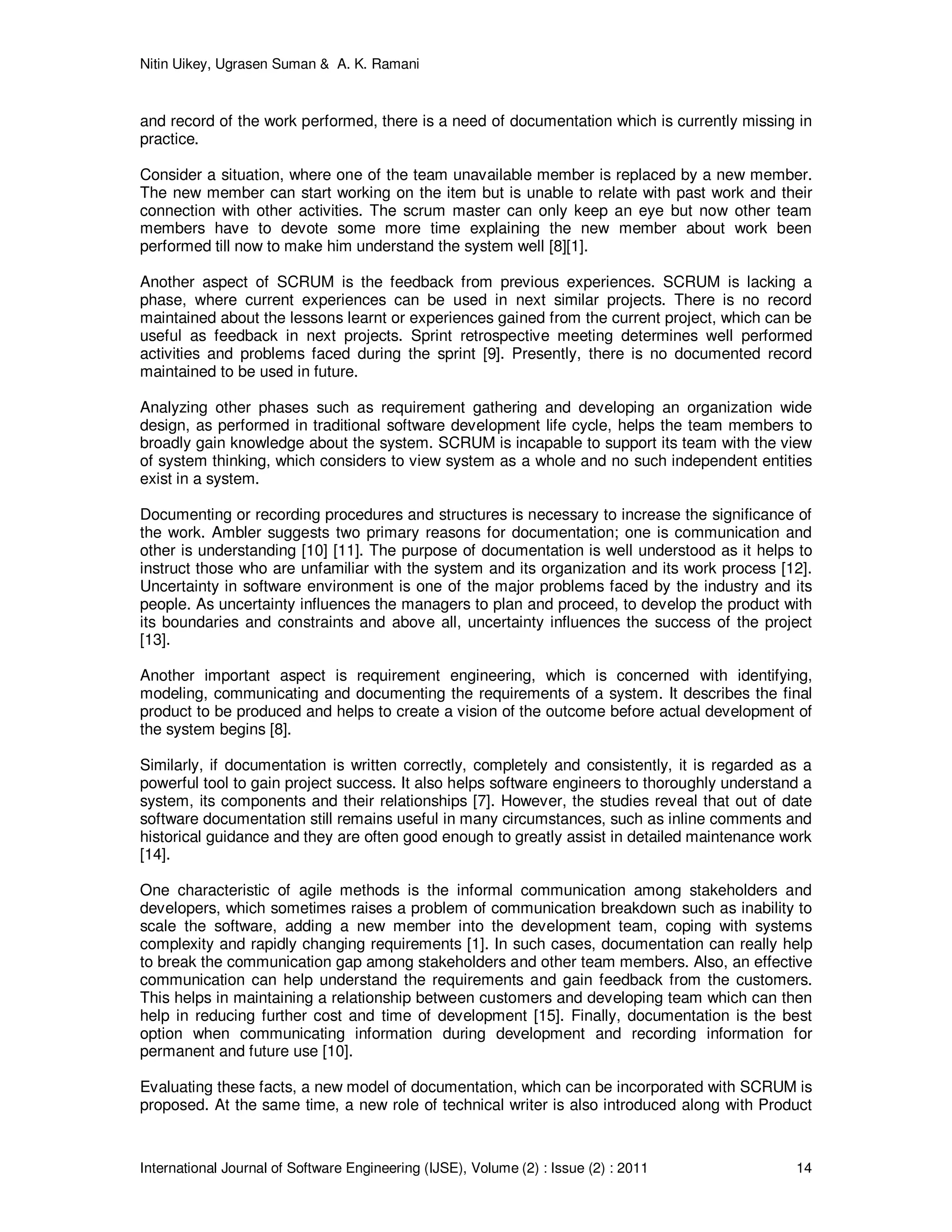 A Documented Approach in Agile Software Development | PDF