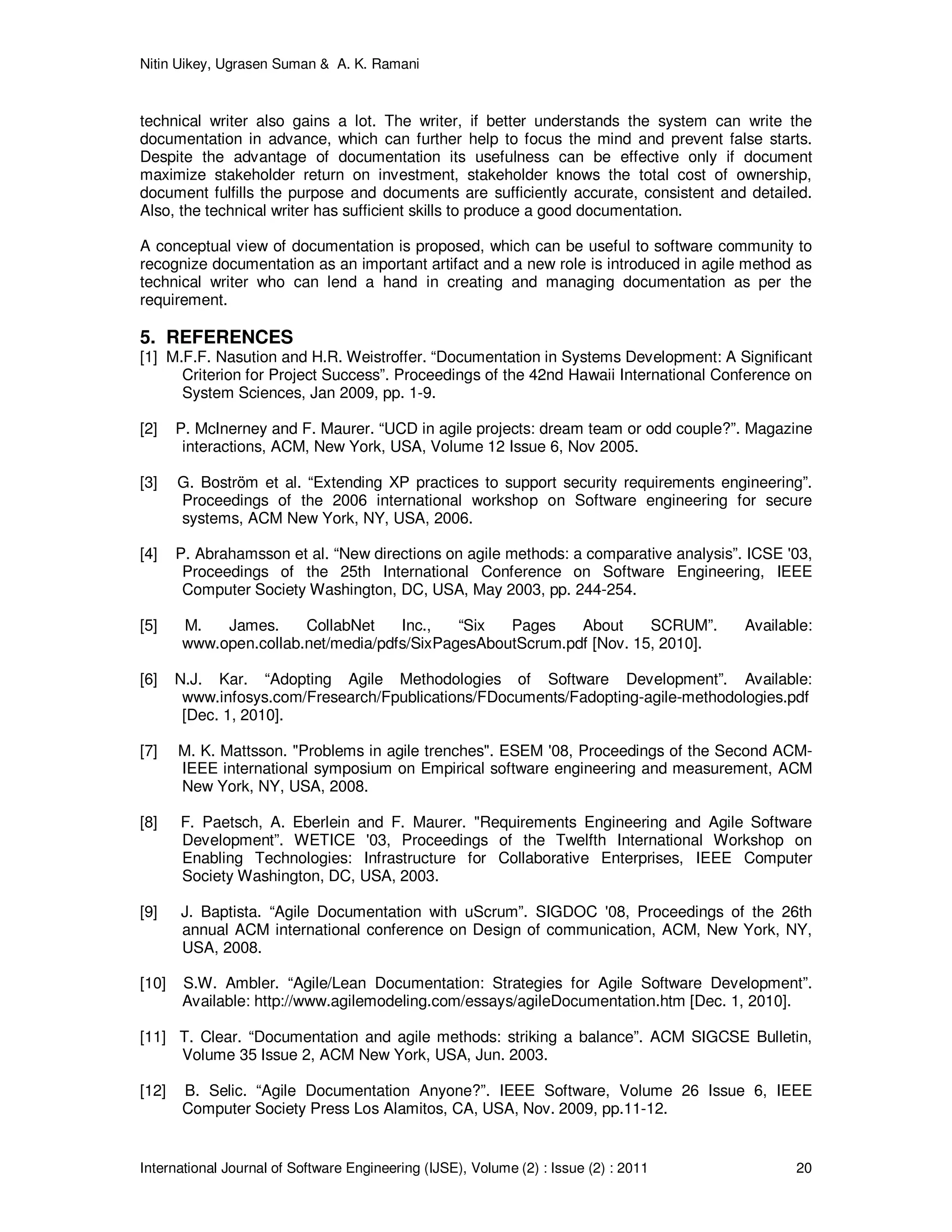 A Documented Approach in Agile Software Development | PDF