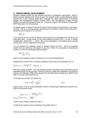 Pareto Type II Based Software Reliability Growth Model | PDF
