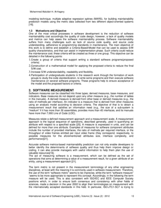 Contributors to Reduce Maintainability Cost at the Software Implementation Phase | PDF
