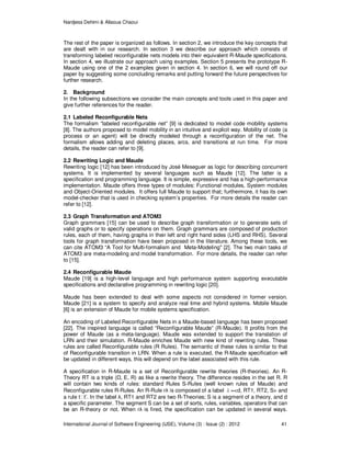 Using Met-modeling Graph Grammars and R-Maude to Process and Simulate LRN Models | PDF