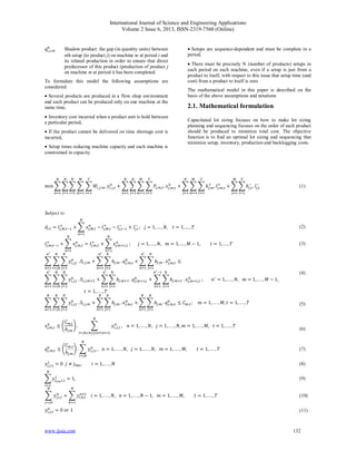 Solving Multi-level, Multi-product and Multi-period Lot Sizing and Scheduling Problem in ...