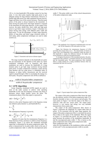 Pulse Compression Method for Radar Signal Processing | PDF