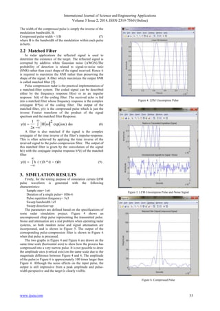 Pulse Compression Method for Radar Signal Processing | PDF