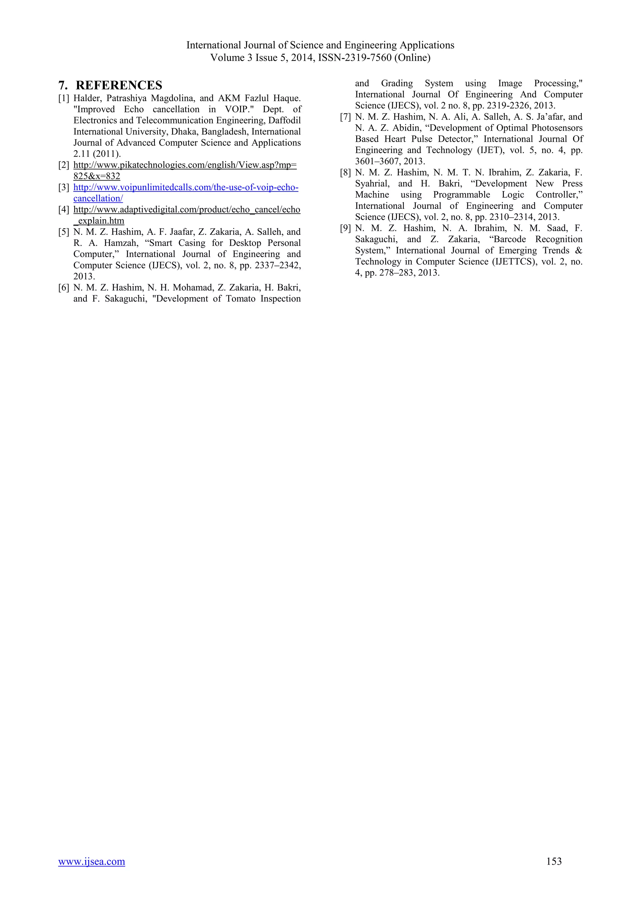 Application of Digital Signal Processing In Echo Cancellation: A Survey ...