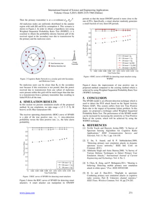 Detection of PUE Attack by SPARS Model using WSPRT | PDF