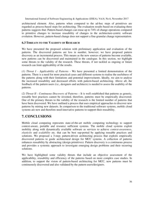 PATTERN-BASED AND REUSE-DRIVEN ARCHITECTING OF MOBILE CLOUD SOFTWARE | PDF