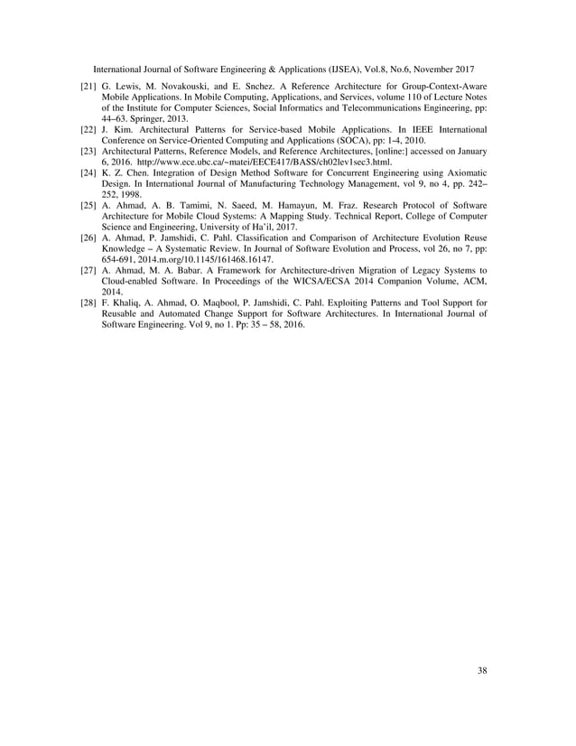 PATTERN-BASED AND REUSE-DRIVEN ARCHITECTING OF MOBILE CLOUD SOFTWARE | PDF