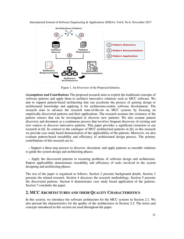 PATTERN-BASED AND REUSE-DRIVEN ARCHITECTING OF MOBILE CLOUD SOFTWARE | PDF