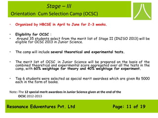 Internation Junior Science Olympiads | PPT