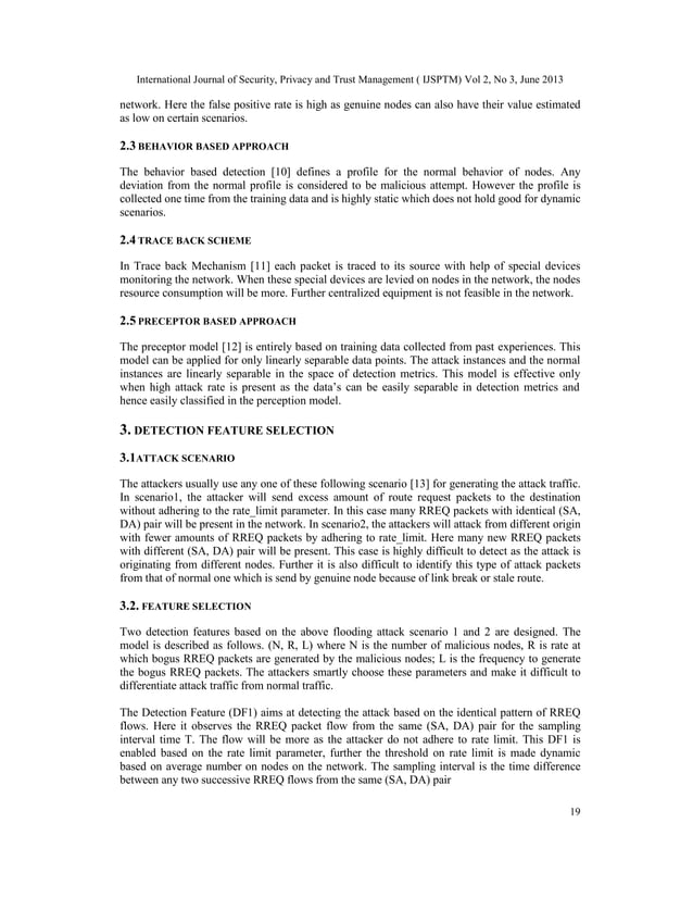 PDS- A Profile based Detection Scheme for flooding attack in AODV based ...