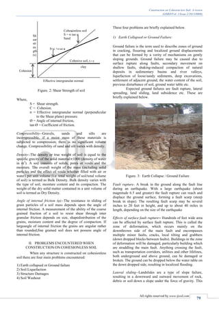 Construction on cohesionless soil â€“ A review | PDF