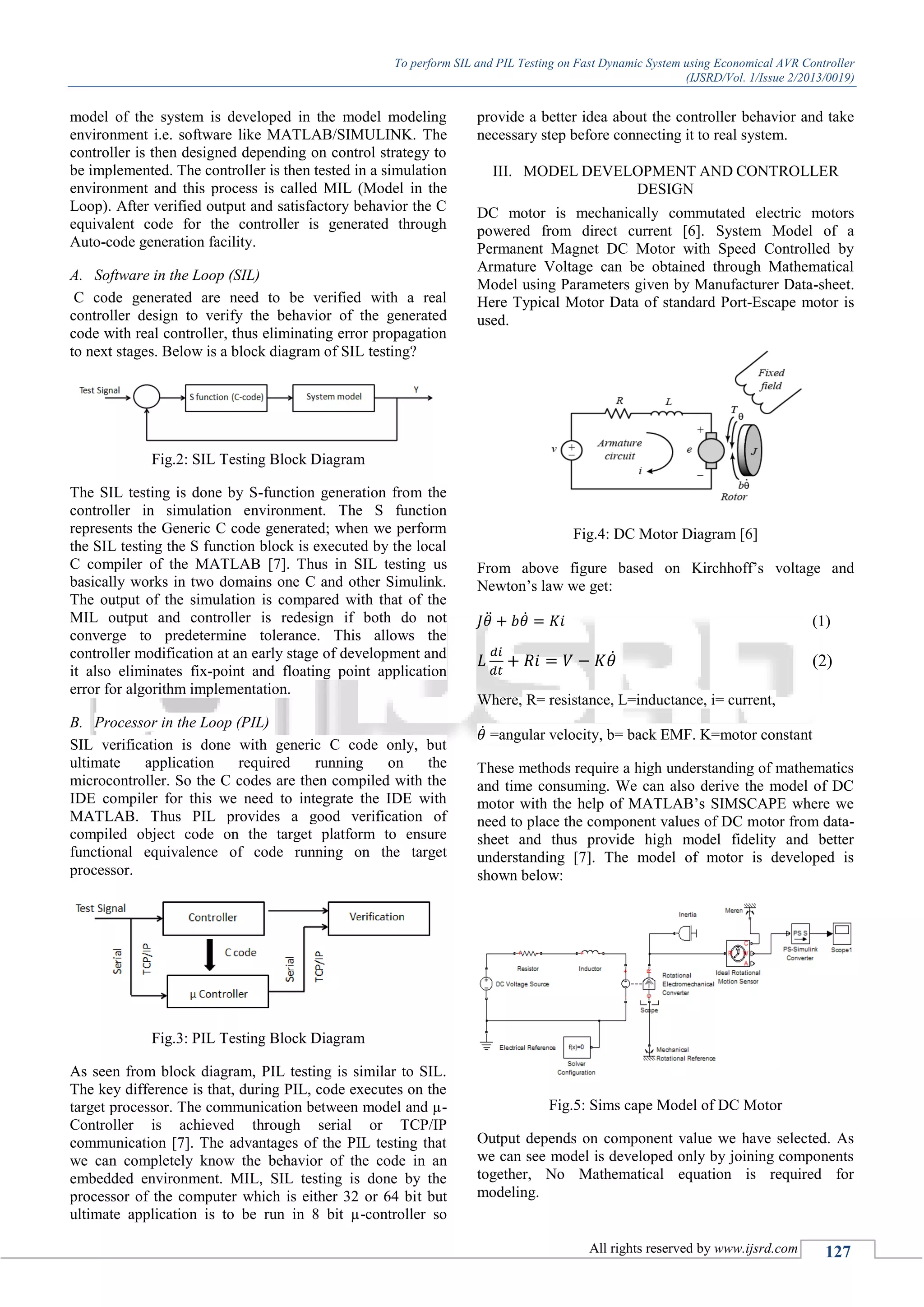 To Perform Sil And Pil Testing On Fast Dynamic System Using Economical Avr Controller Pdf