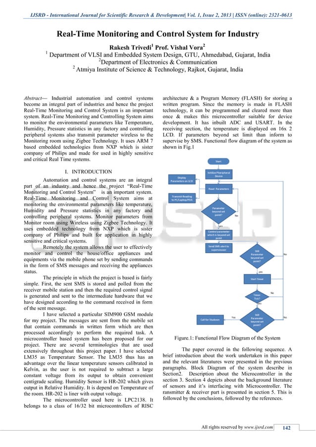 Real-Time Monitoring and Control System for Industry | PDF