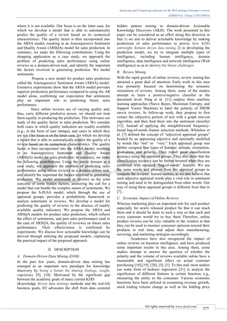 Analyzing and Comparing opinions on the Web mining Consumer Reviews | PDF | Marketing and ...