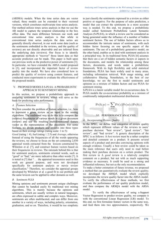 Analyzing and Comparing opinions on the Web mining Consumer Reviews | PDF | Marketing and ...