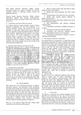 A Survey: Comparative Analysis of Classifier Algorithms for DOS Attack Detection | PDF