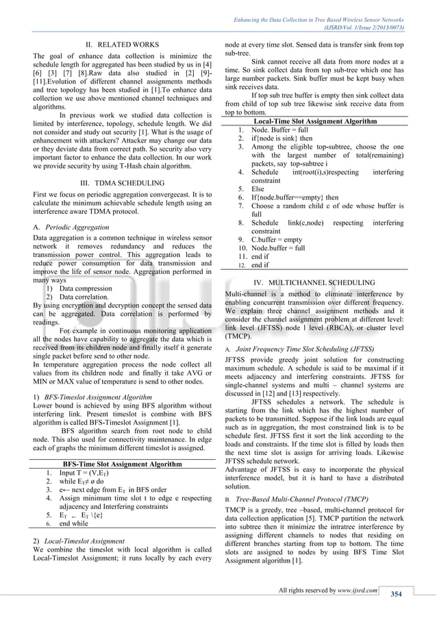 Enchancing the Data Collection in Tree based Wireless Sensor Networks | PDF | Internet of Things ...