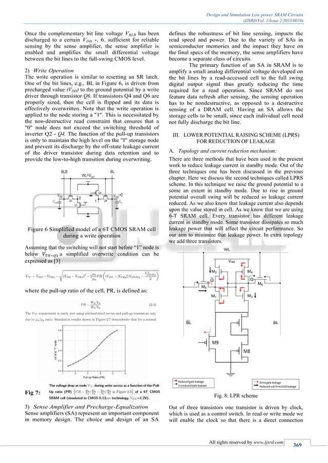 Design and Simulation Low power SRAM Circuits | PDF | Data Storage and Warehousing | Computing
