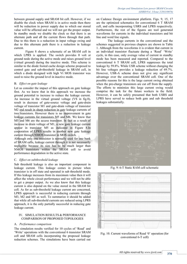 Design and Simulation Low power SRAM Circuits | PDF | Data Storage and Warehousing | Computing