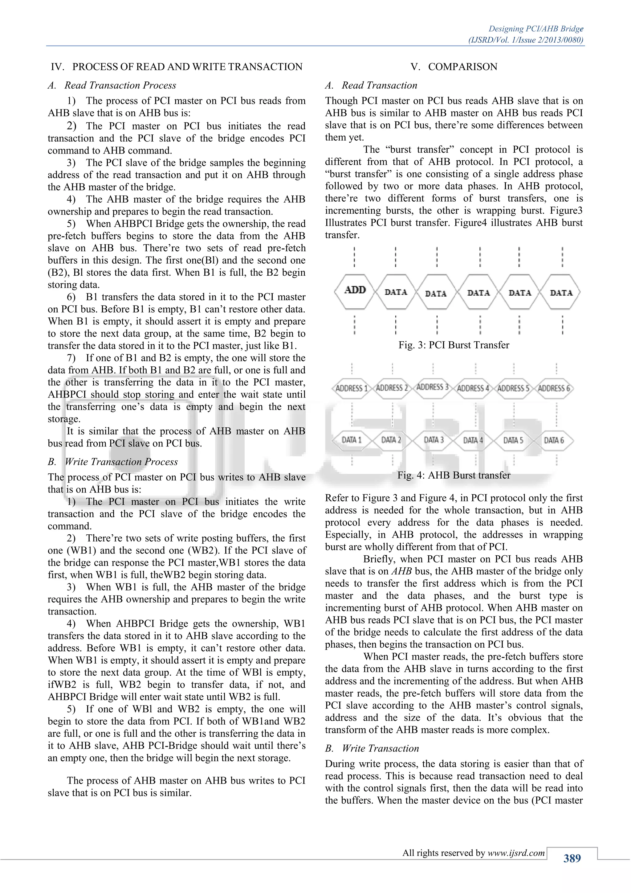 Designing PCI/AHB Bridge | PDF