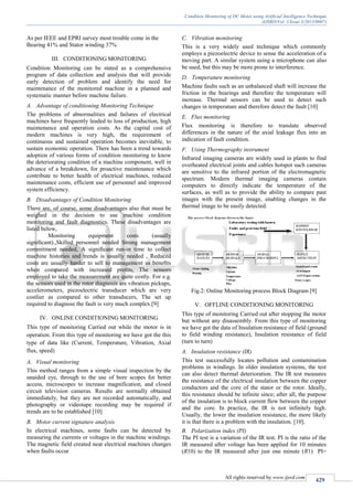 Condition Monitoring of DC Motor using Artificial Intelligence ...