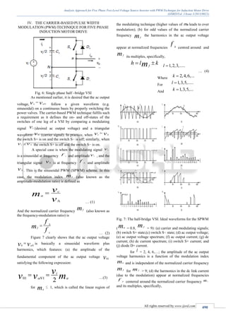 Analysis Approach for Five Phase Two-Level Voltage Source Inverter with PWM Technique for ...