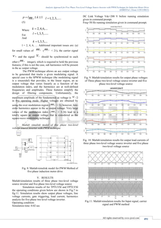 Analysis Approach for Five Phase Two-Level Voltage Source Inverter with PWM Technique for ...