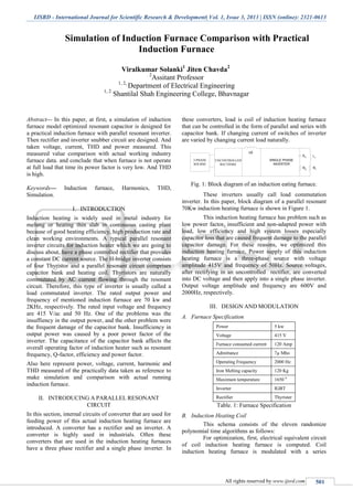 Simulation of Induction Furnace Comparison with Practical Induction ...