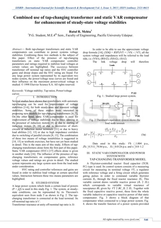 Combined use of tap-changing transformer and static VAR compensator for enhancement of steady ...