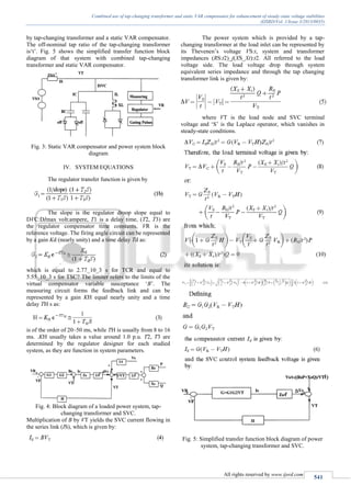 Combined use of tap-changing transformer and static VAR compensator for ...