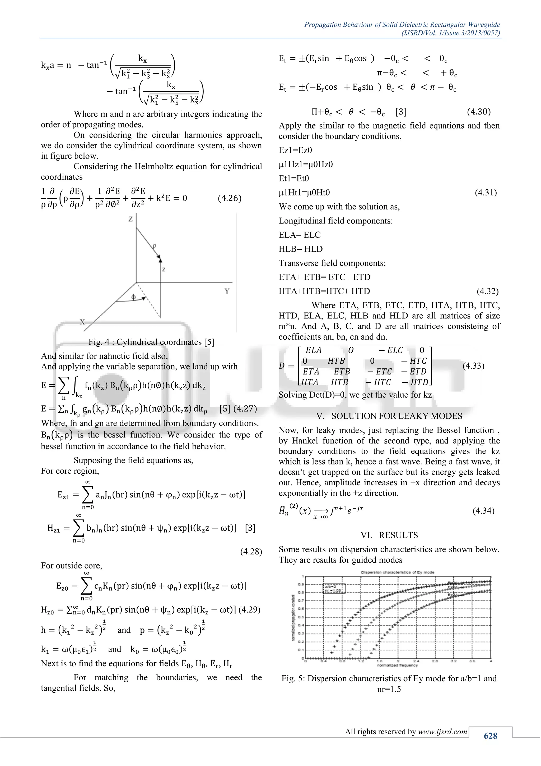 Propagation Behaviour of Solid Dielectric Rectangular Waveguide | PDF
